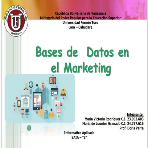 Bases de datos en el marketing | PPTX