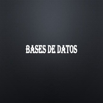 Bases de datos, trabajo de sistemas decimo | PPTX