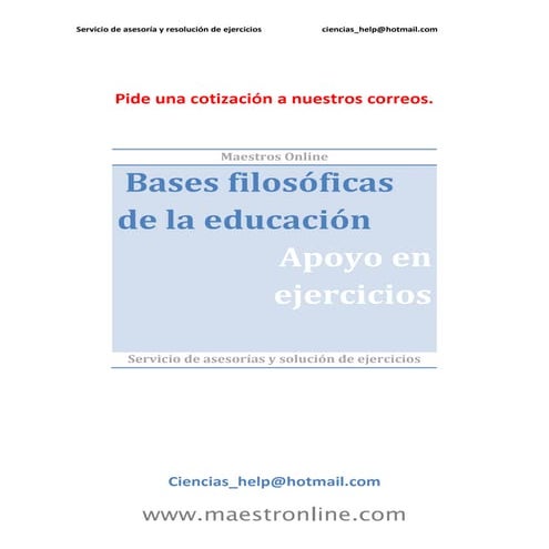 Bases filosoficas de la educacion | PDF