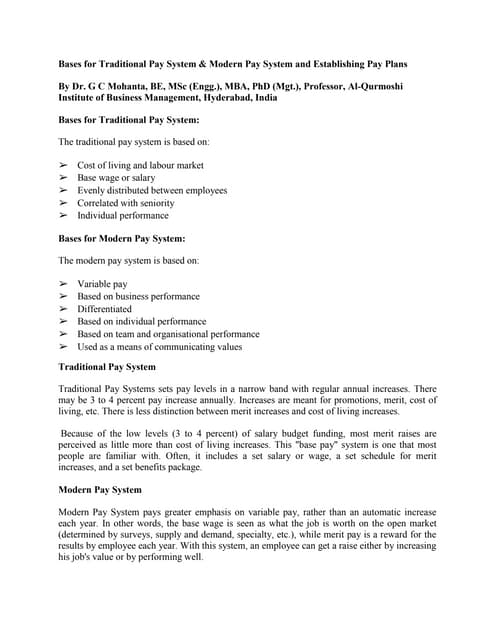 Compensation policy of tata consultancy services | PPTX