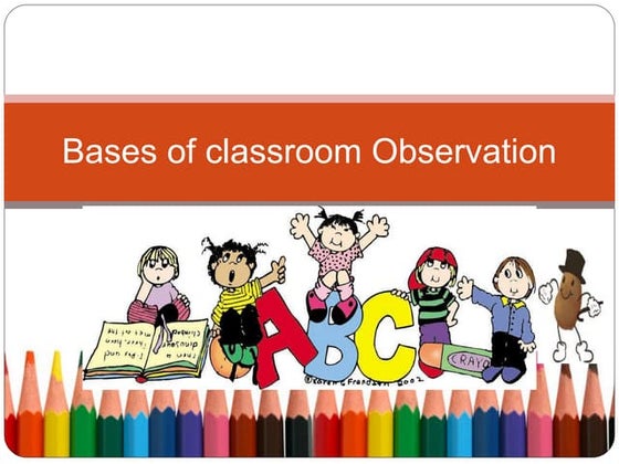 Classroom observation | PPT