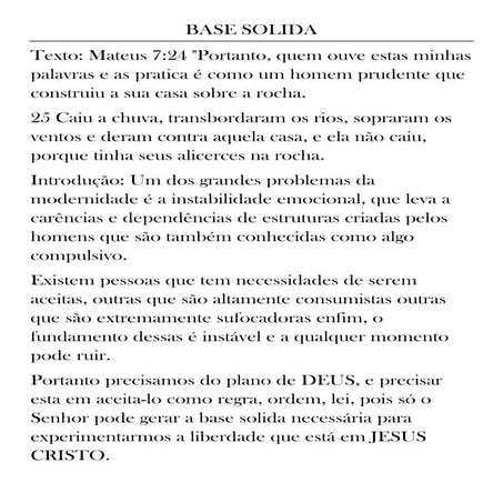Base solida | DOCX