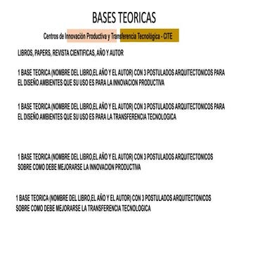 BASES TEORICAS PARA LA INVESTIGACION EN AQUITECTURA | PPTX