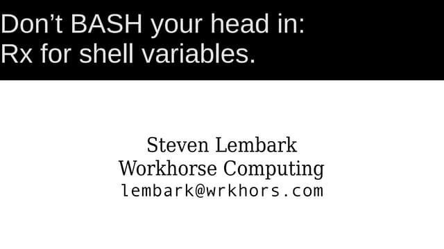 Bash Variables Part 1 Basic Interpolation Ppt