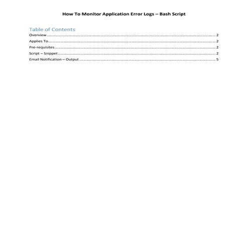 Bash Script How To Monitor Application Error Logs And Send 8013