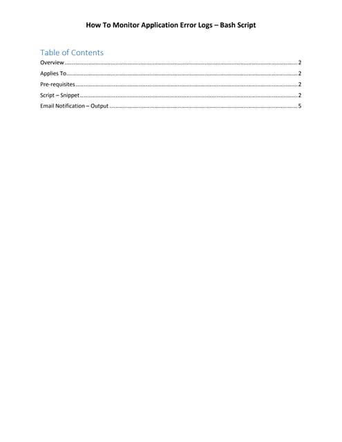 Bash Script How To Monitor Application Error Logs And Send 8013