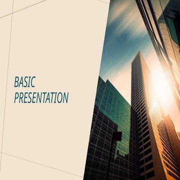 BASIC Design Presentation for your start | PPTX