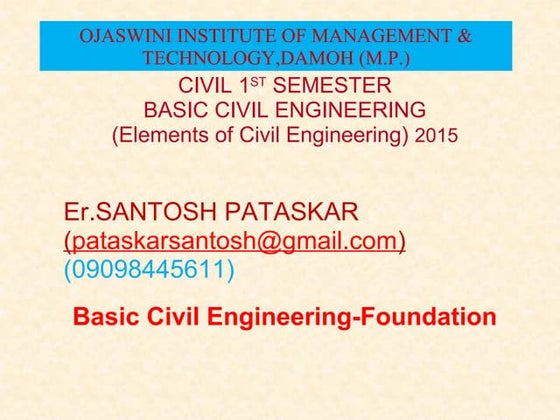 Various disciplines of civil engineering | PPTX