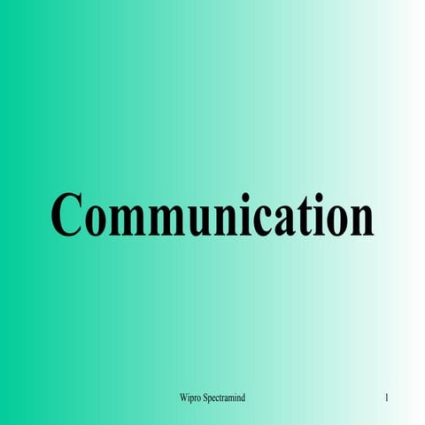 Basic Communication | PPT