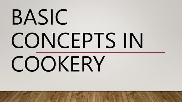 Core Competencies in Cookery NC II | PPTX