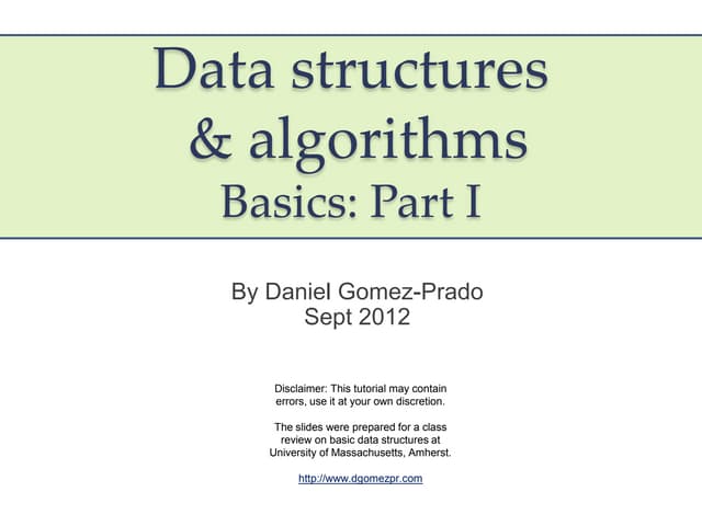 Basic Data Structures Part I Ppt 0138