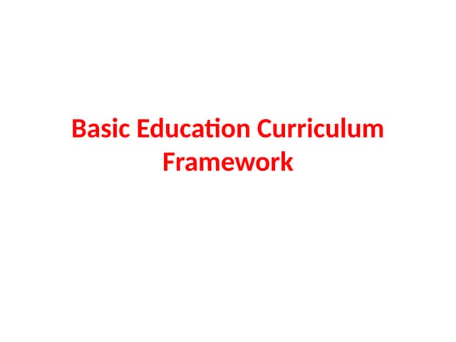 NCF 2023: National Curriculum Framework 2023 | PPTX