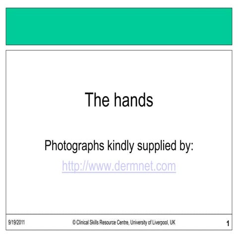 Basic Examination of the Hands | PDF | Nail Care | Beauty