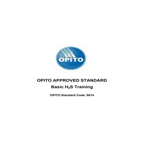 basic-h2s-training Opito.pdf The requirements | PDF