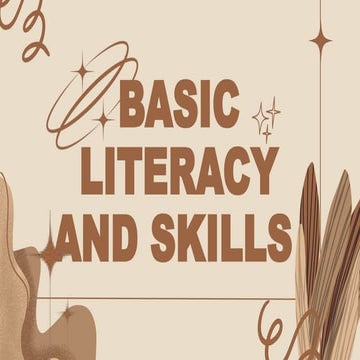 BASIC-LITERACY-AND-SKILLS-REPORTto mama j | PPTX