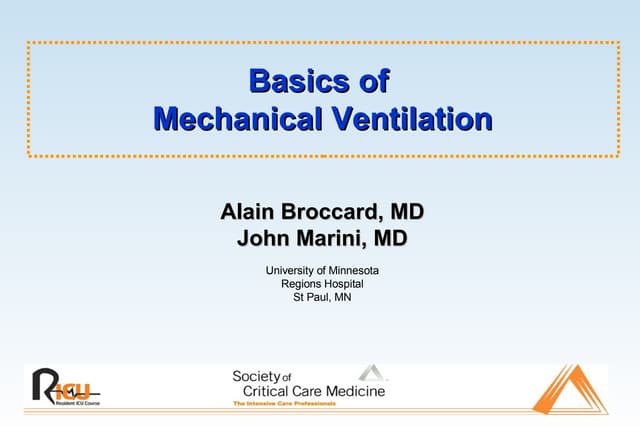 Mechanical ventilation | PPT