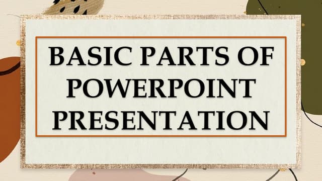 Different Parts of Powerpoint Window And Its Functions.pptx