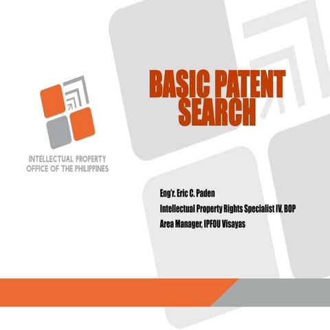 basic-patent-search.pptx | Desktop Publishing | Computer Software and ...