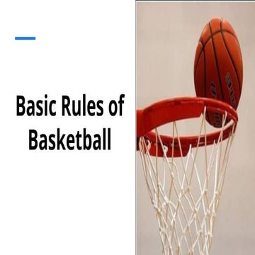 Basketball PPT.ppt rules and regulations | PPTX