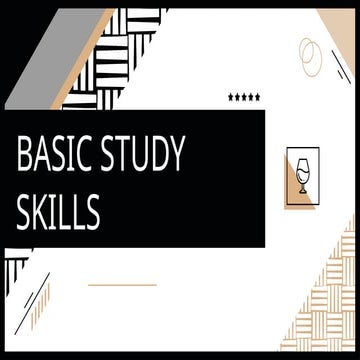 Basic-Study-Skills-2 for freshmen students | PPT