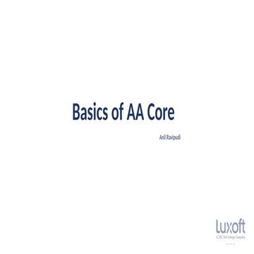 Basic_AA Framework Detailed presentation | PPTX