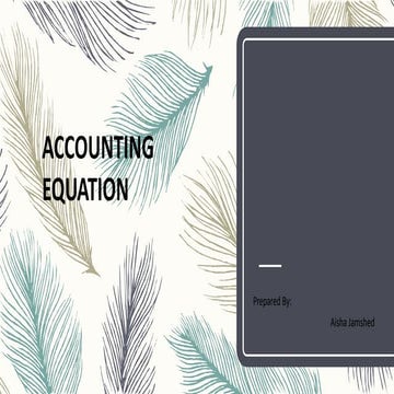 Basic accounting equation | PPTX