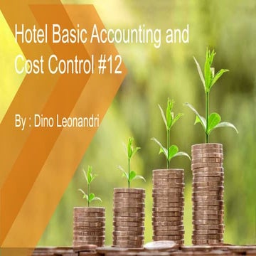 Basic Hotel Accounting principles #12 by Dino Leonandri | PPT
