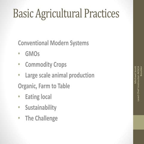 Basic agricultural practices | PPTX