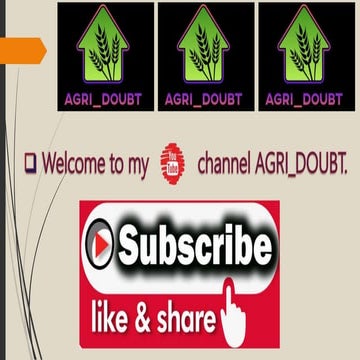 Basic agronomy | PPTX