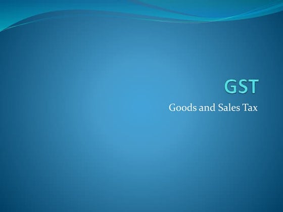 Reverse Charge under GST | PPT