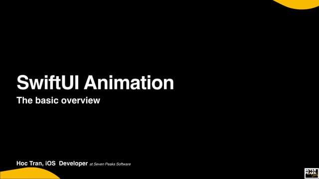 Swiftui Animation The Basic Overview Ppt 1859