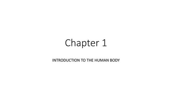 Introduction to HUMAN ANATOMY AND PHYSIOLOGY | PPT