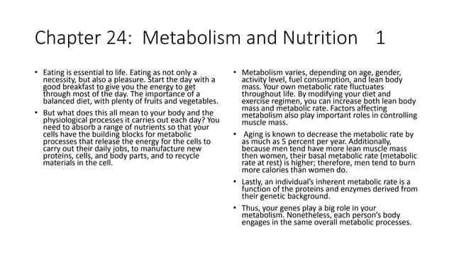 Intermediary metabolism of carbohydrate,protein and fat | PPTX