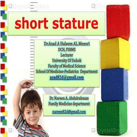 Basic approach on short stature in children | PPTX