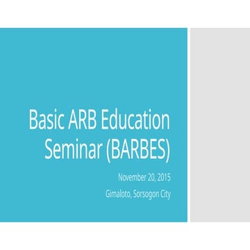Basic ARB Education Seminar (BARBES).pptx