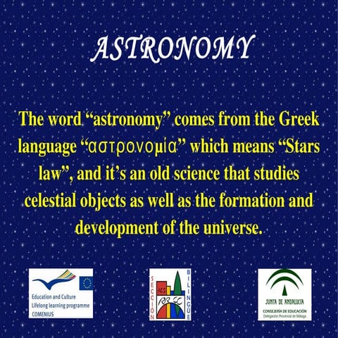 Basic astronomy | PPT
