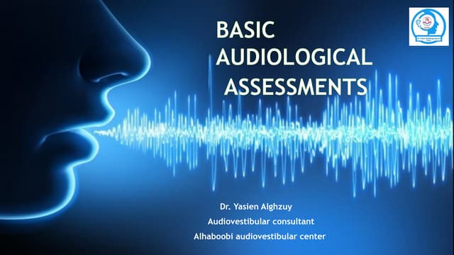 Speech audiometry & masking | PPTX