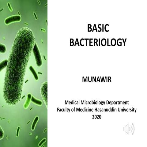Basic bacteriology | PPTX