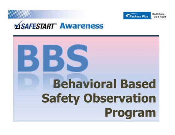 Behavior based safety | PPT