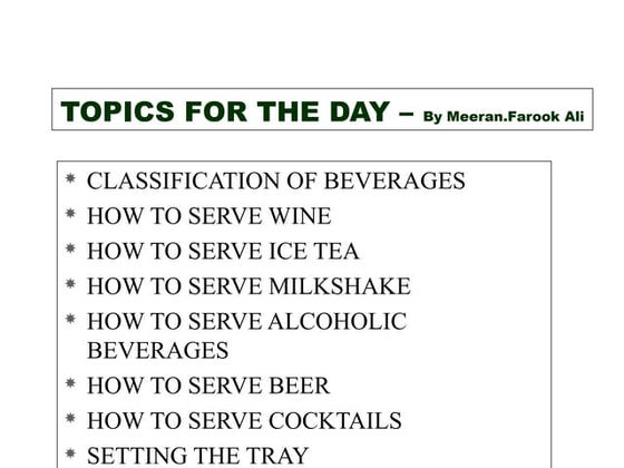 Bar Classification | PDF | Alcoholic Beverages | Food & Drink