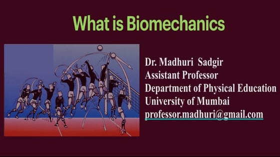 11 kinematics and kinetics in biomechanics | PPTX | Physics | Science