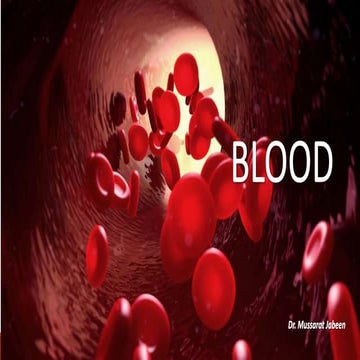 Blood Anatomy and Physiology | PPTX