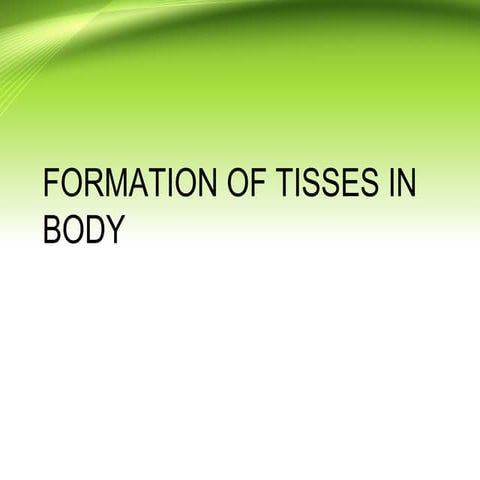 formations of tissues in body | PPT