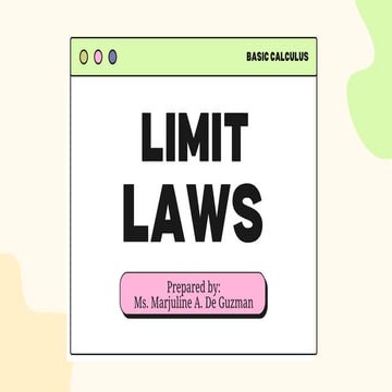 BASIC CALCULUS_LIMIT LAWS AND THE EXAMPLE.pptx