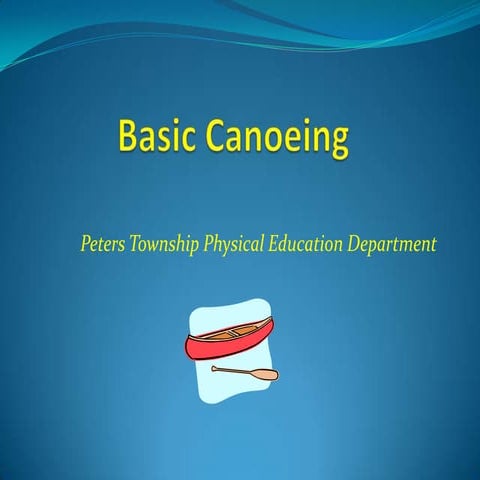 Basic canoeing | PDF