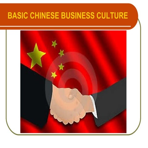 Basic Chinese Business Culture | PPT