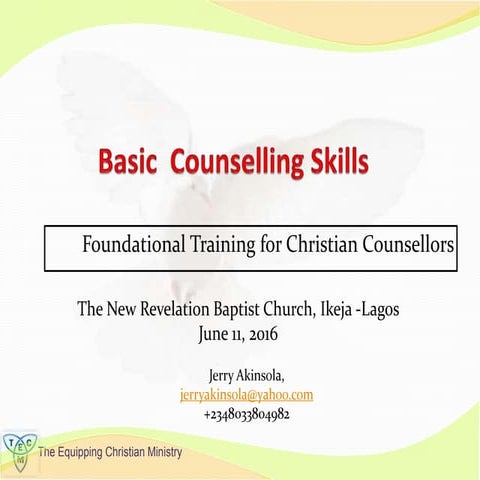 Basic christian counselling training | PPTX