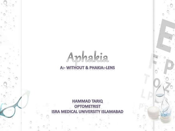 Pseudophakia | PPT