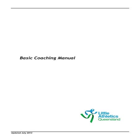 Basic coachingmanual | PDF