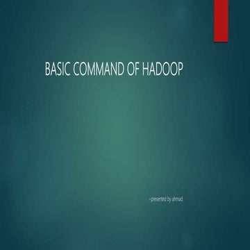 Basic Command Of Hadoop Pptx Operating Systems Computer Software 0898